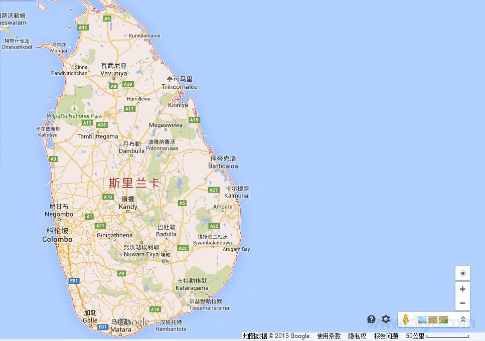 斯里兰卡地图_斯里兰卡地图高清图 - 随意优惠券